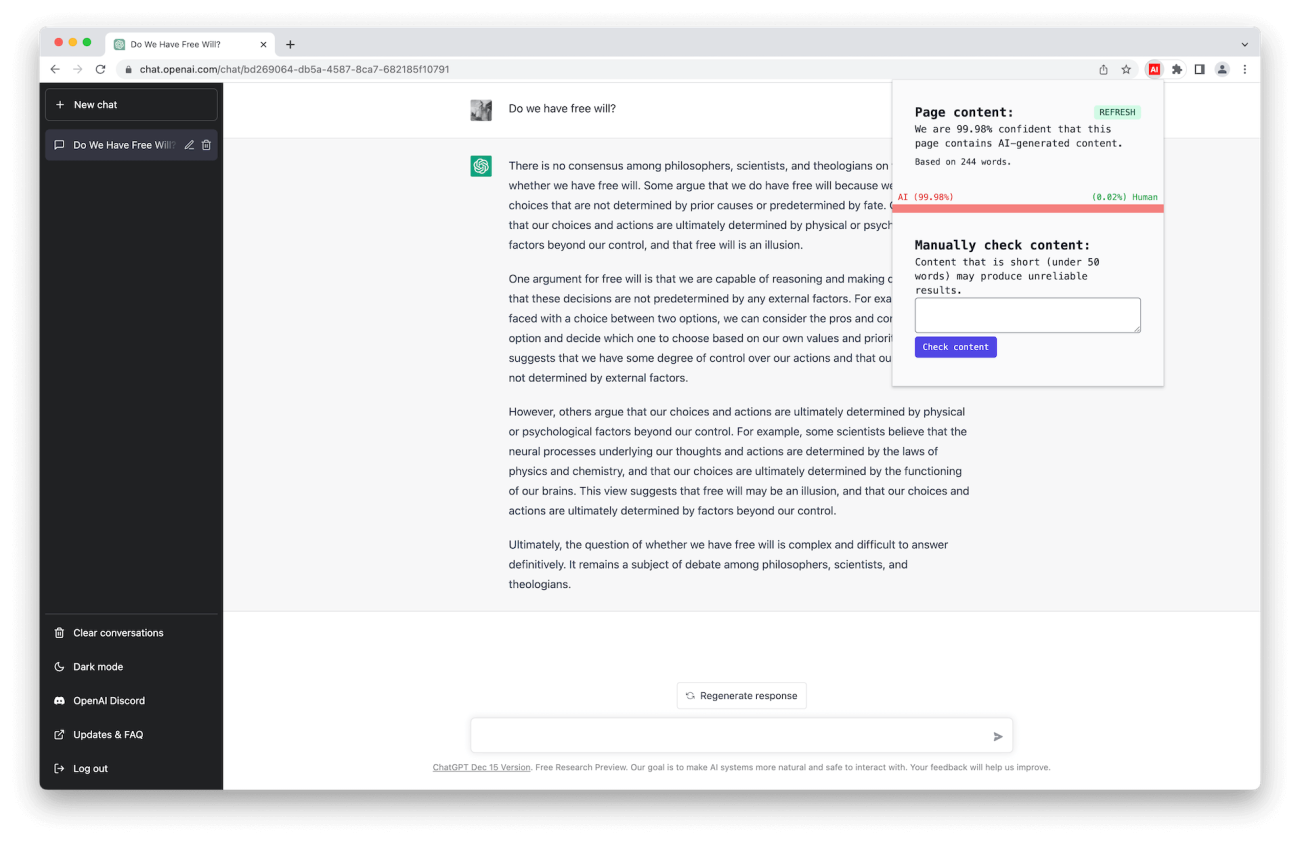 Обнаружение ИИ | Инструменты для определения контента, созданного искусственным интеллектом - Botobo