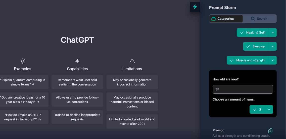 Prompt Storm - сервис с искусственным интеллектом | Botobo